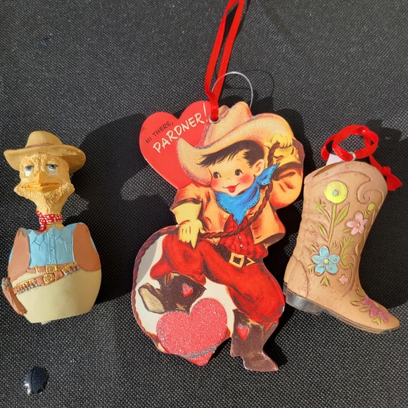 Hallmark | Accents | Hallmark Cowboy Boot Ornament Eggbert Friends ...